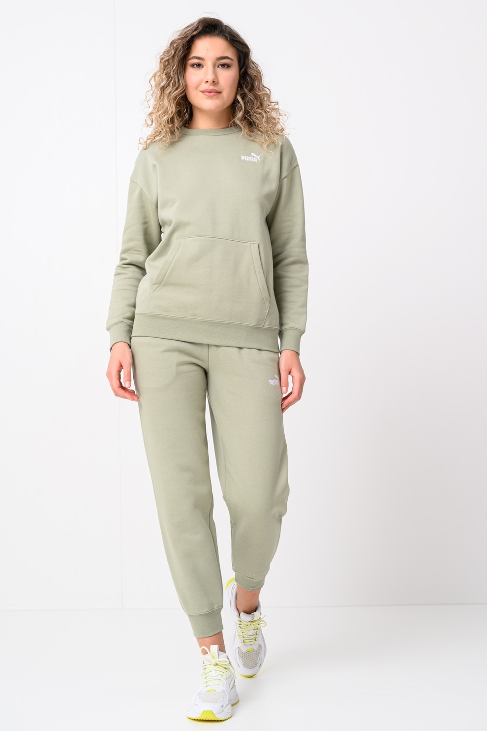 Puma, Trening relaxed fit, Verde pal, S - eMAG.ro