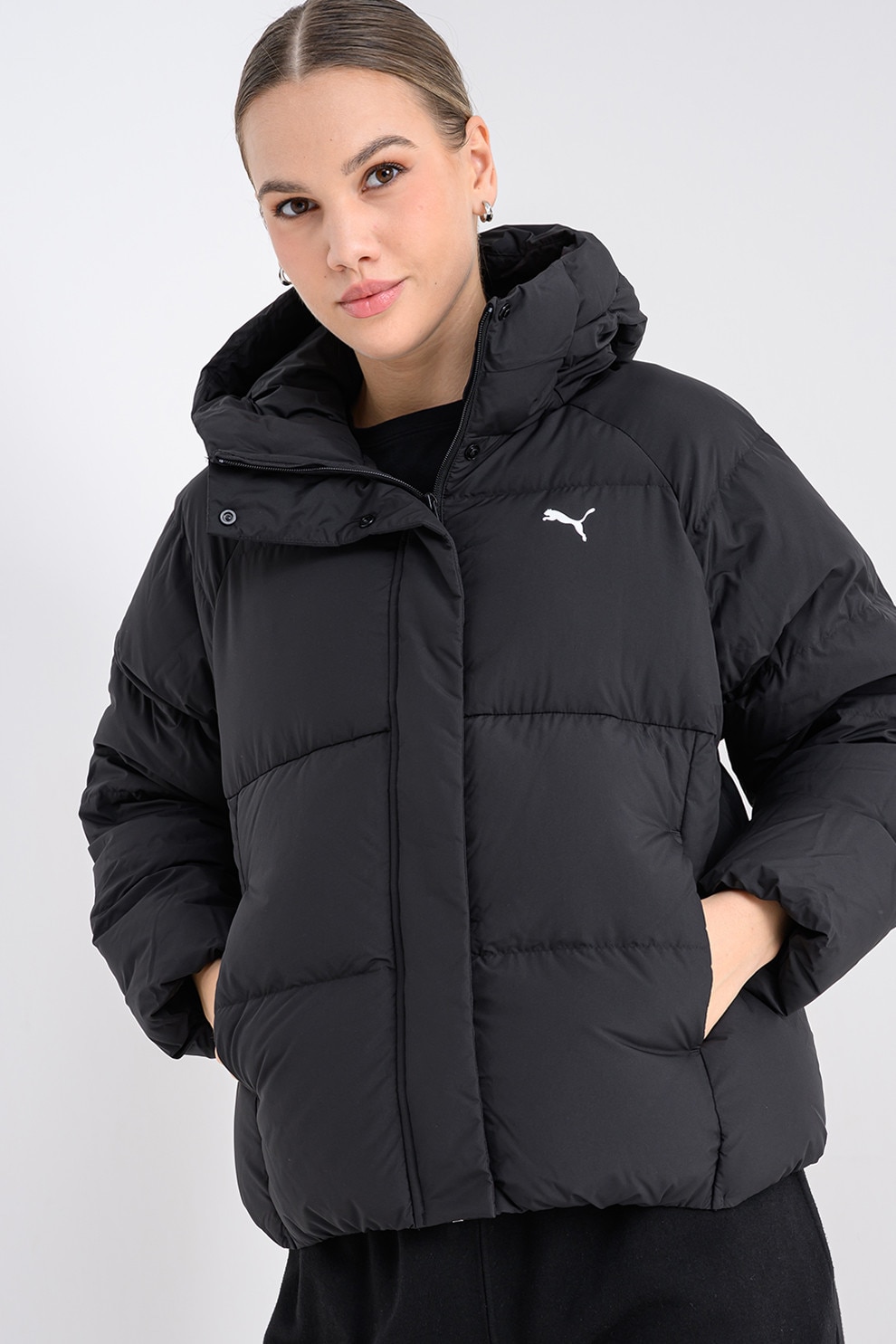 Puma, Geaca matlasata cu umplutura de puf si gluga - eMAG.ro