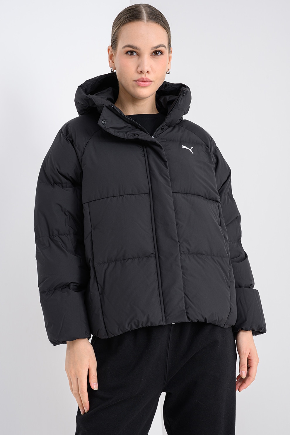Puma, Geaca matlasata cu umplutura de puf si gluga - eMAG.ro