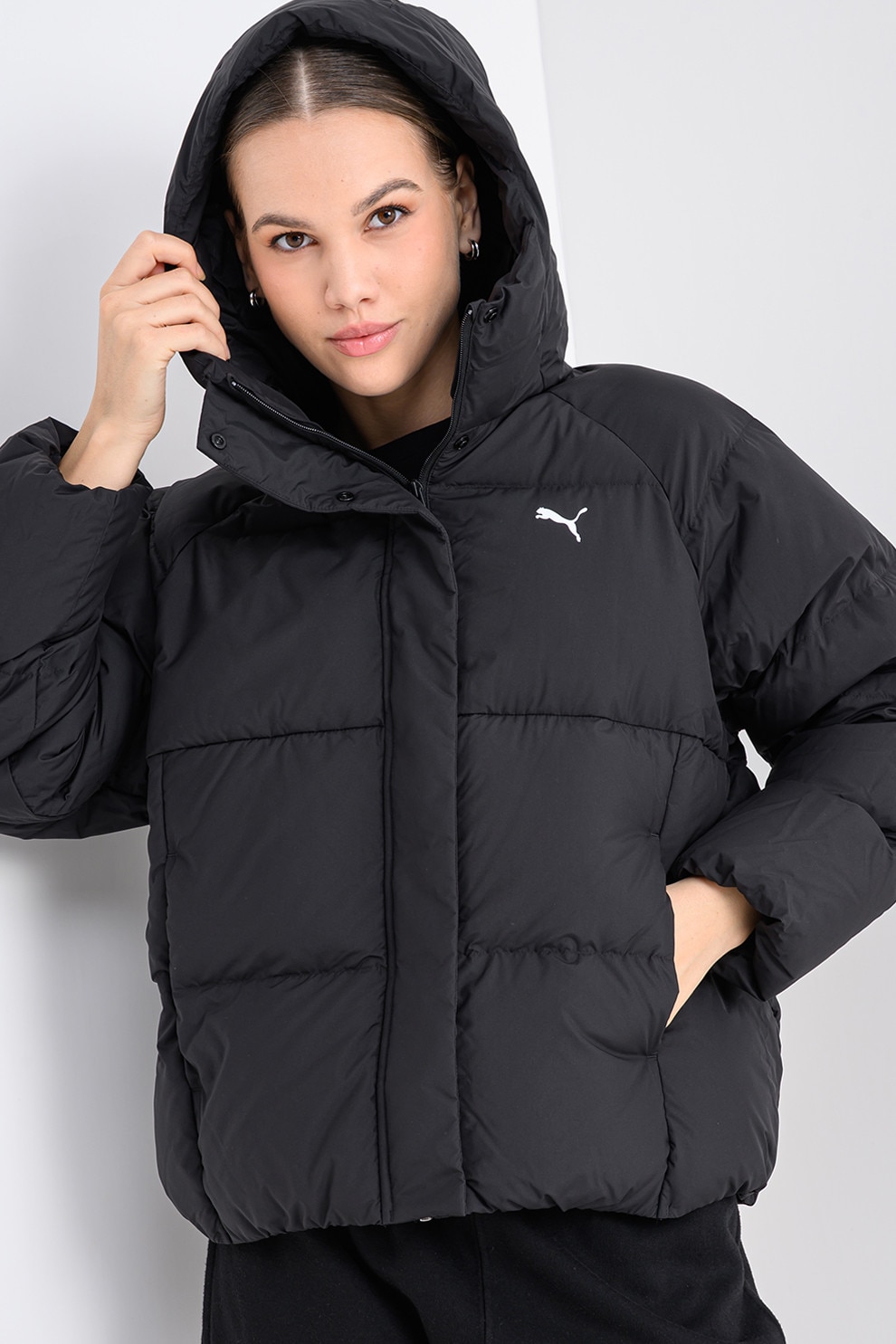 Puma, Geaca matlasata cu umplutura de puf si gluga - eMAG.ro