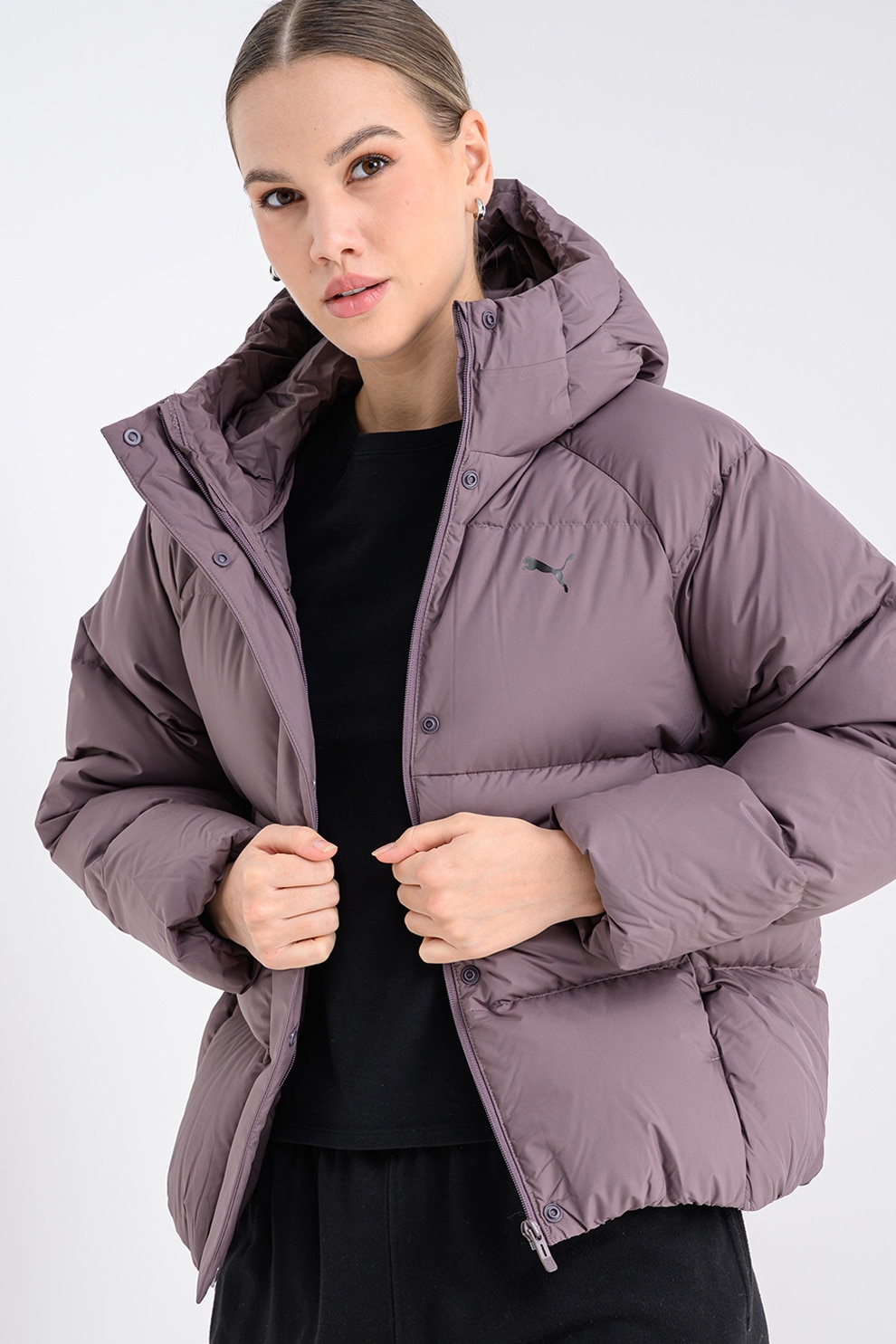 Puma, Geaca matlasata cu umplutura de puf si gluga - eMAG.ro