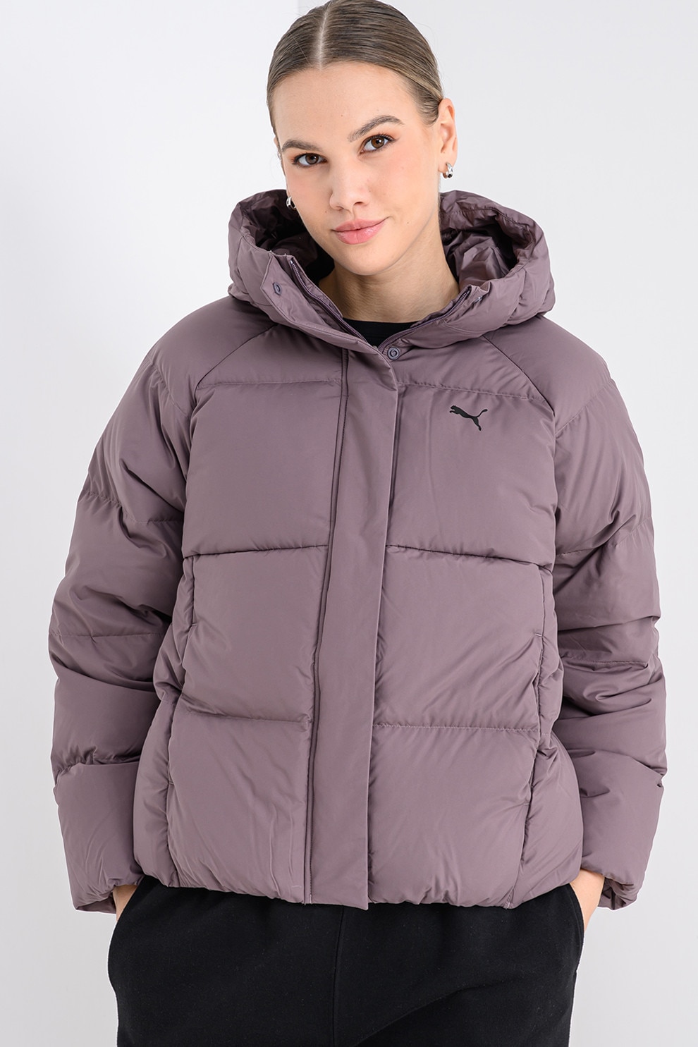 Puma, Geaca matlasata cu umplutura de puf si gluga - eMAG.ro