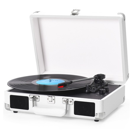 Pick-up stereo, Difuzoare integrate, Turntable Vintage Portabil cu ...