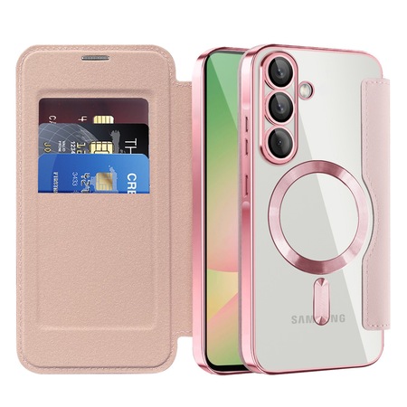 Husa pentru Samsung Galaxy A56 5G, C57, Piele ecologica, Pink - eMAG.ro