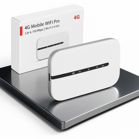 Router 4G LTE de buzunar cu cartela SIM, 2100mAh, 150Mbps - eMAG.ro