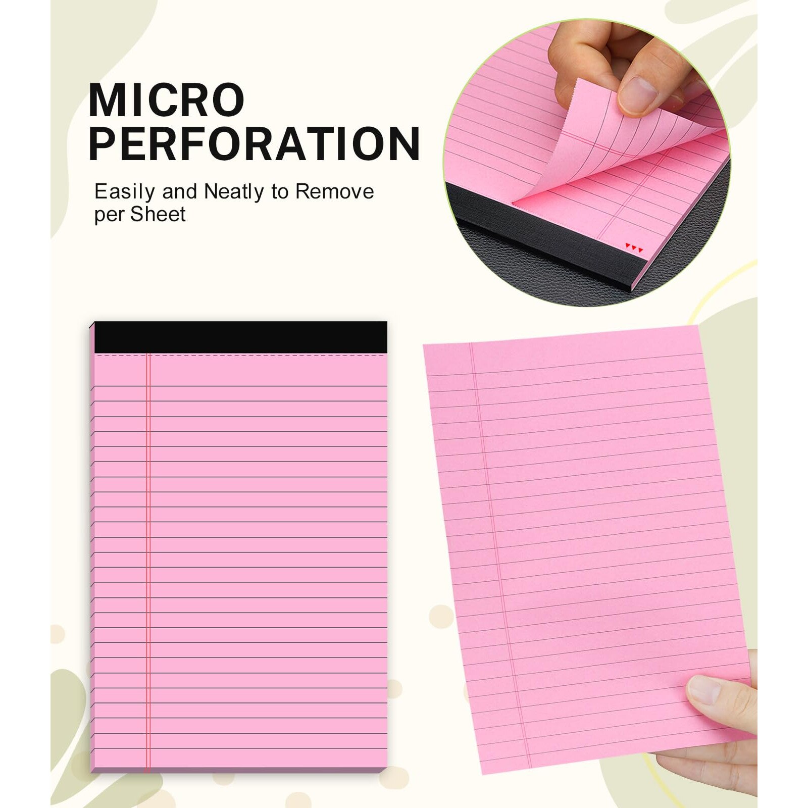 Set 8 caiete mici MWAOWM, multicolor, 12.7x20.3cm, 50 file, perforate ...