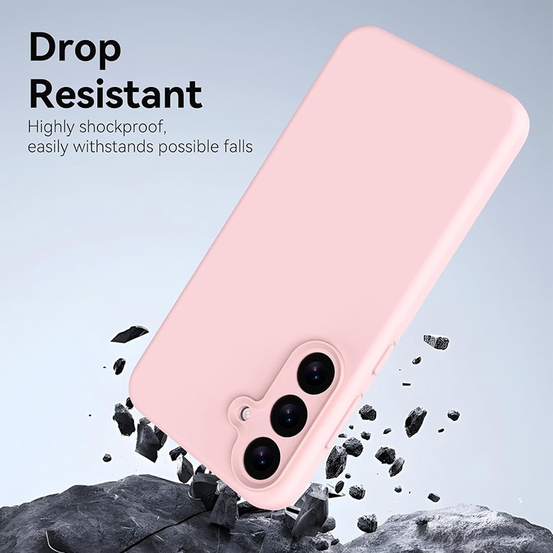 Husa protectie telefon, Silicon, Interior Microfibra, Pentru Samsung ...