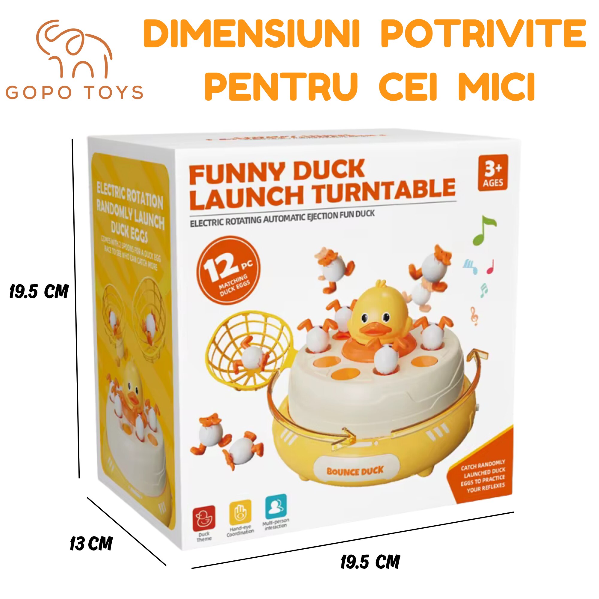 Jucarie Interactiva de Lansare si Prindere Ratuste pentru Copii - Joc ...