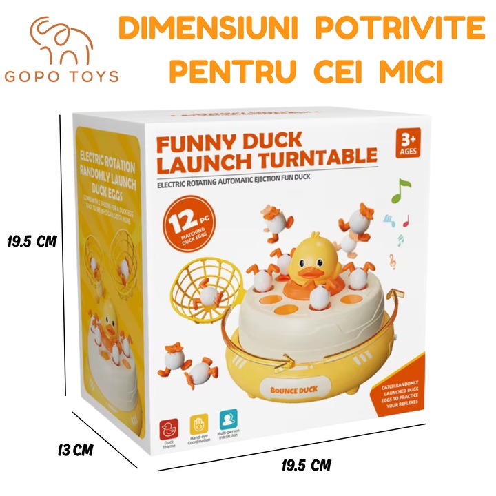 Jucarie Interactiva de Lansare si Prindere Ratuste pentru Copii - Joc ...