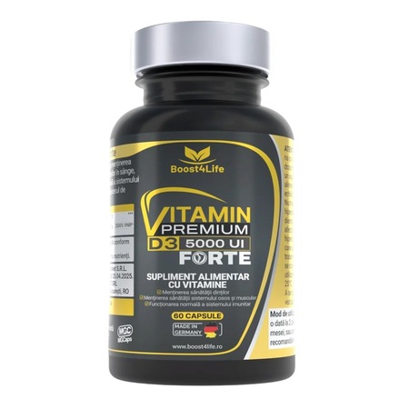 Vitamin PREMIUM D3, Boost4Life, 5000 UI D3, 125 mcg, MGCaps® softgels ...