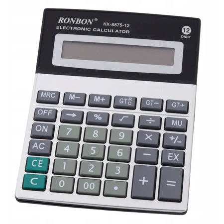 Calculator electronic DMX, 12 cifre, taste mari, design elegant ...