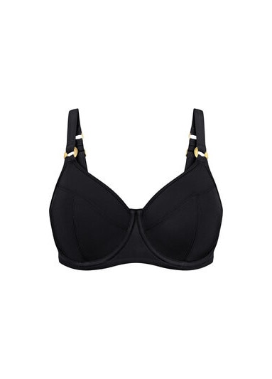 Sutien de baie dama Triumph, 10222568, Poliamida/Elastan, 48D EU, Negru ...