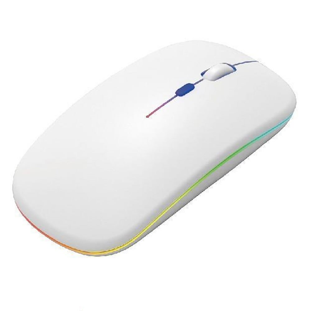Mouse wireless Weibo W07, Bluetooth si mouse optic wireless 2 in 1, alb ...