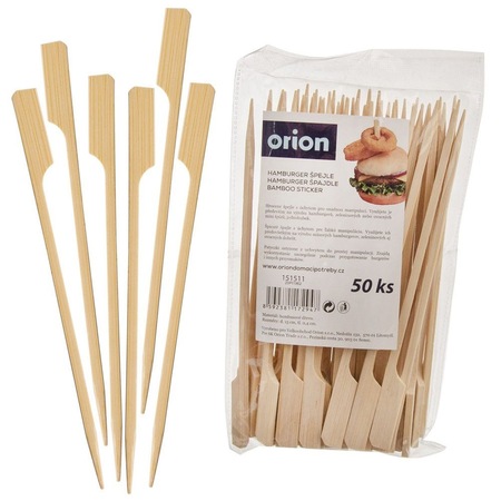Set 50 Scobitori Pentru Burgeri, Orion, 15x0.2 cm, Bej, Fabricate Din ...