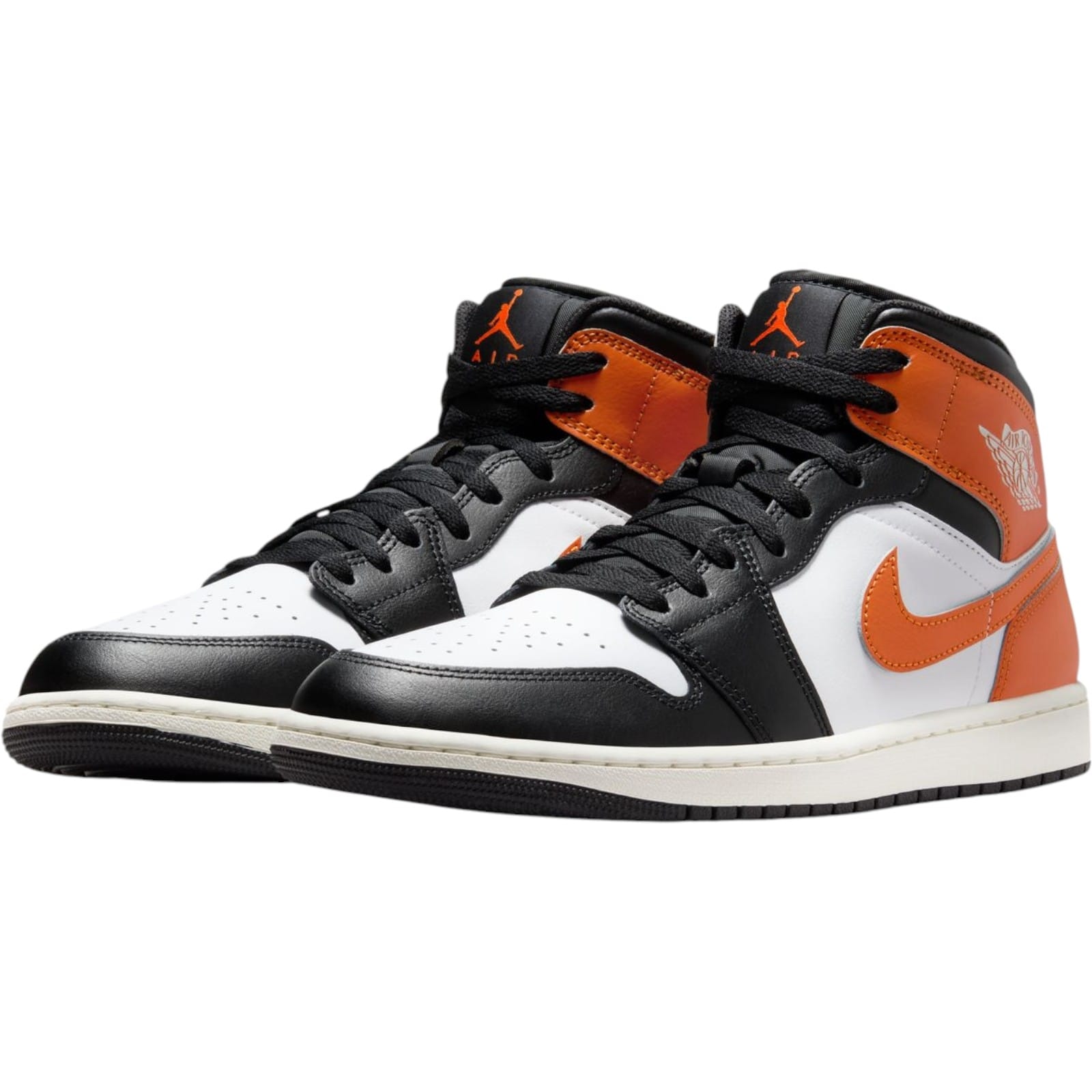 Pantofi sport Jordan Air Jordan 1 Mid Negru Alb Portocaliu 41 EU - eMAG.ro