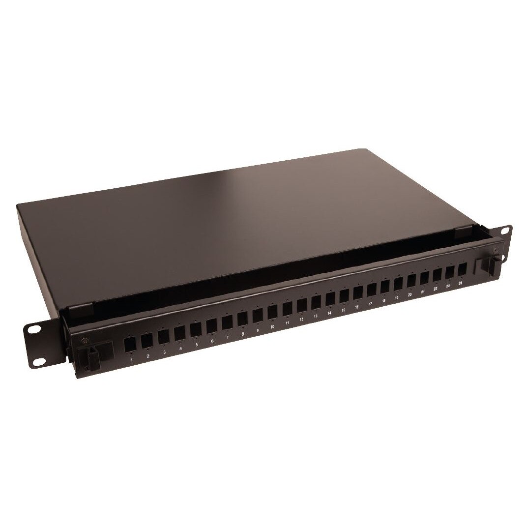 Panou fibra optica 19" 1U 24 porturi SC simplex/LC duplex, LanView ...