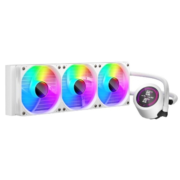 Cooler Procesor 1stPlayer® Thunderstorm TS4 360-wh, display IPS, ARGB ...