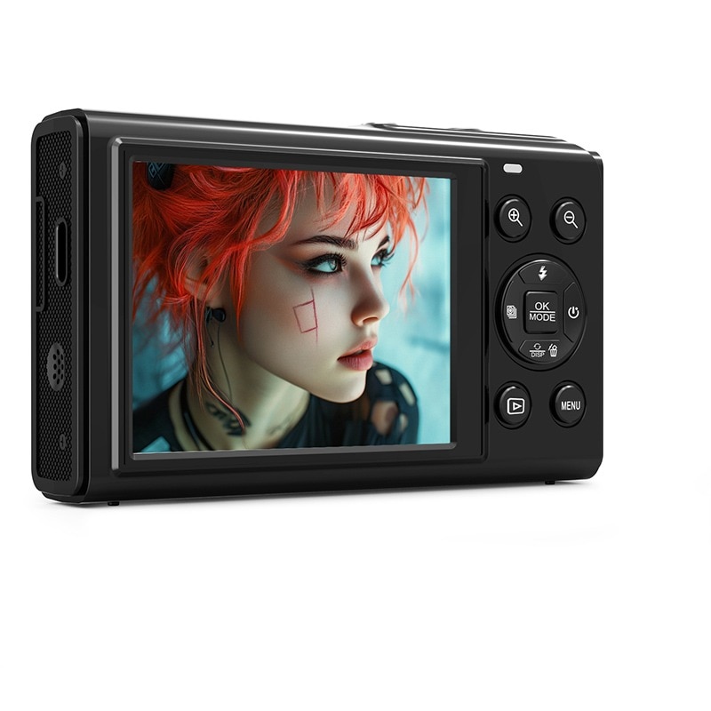 Aparat foto digital compact, ORBER, 5K, camere duale fata si spate ...