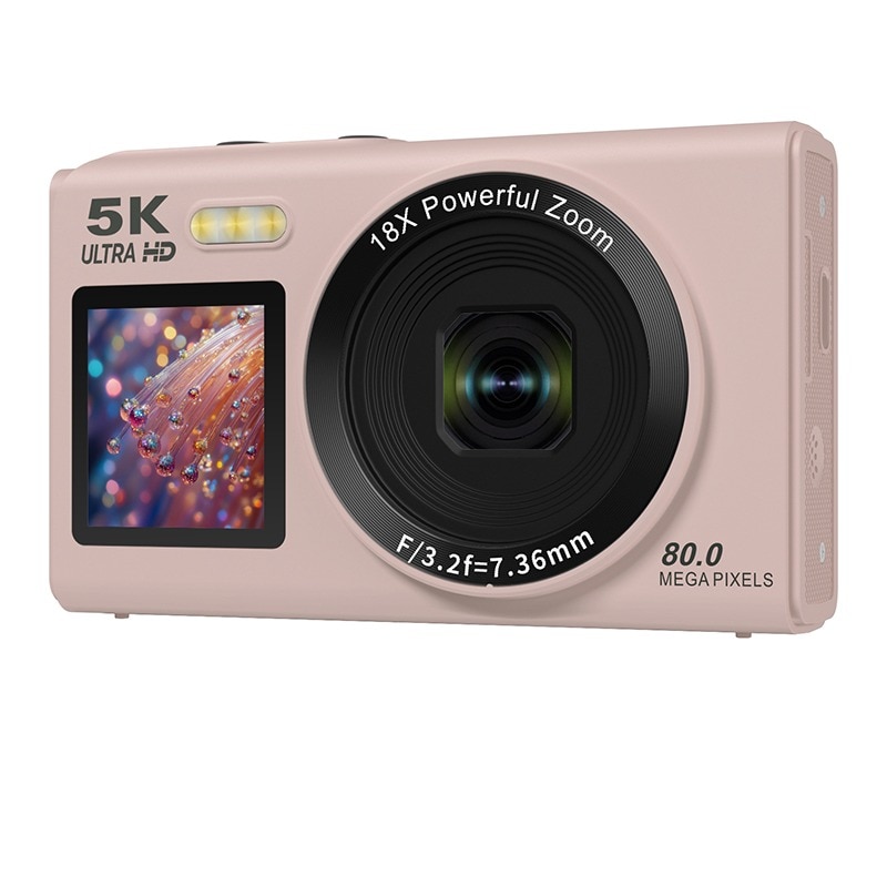 Aparat foto digital compact, ORBER, 5K, camere duale fata si spate ...