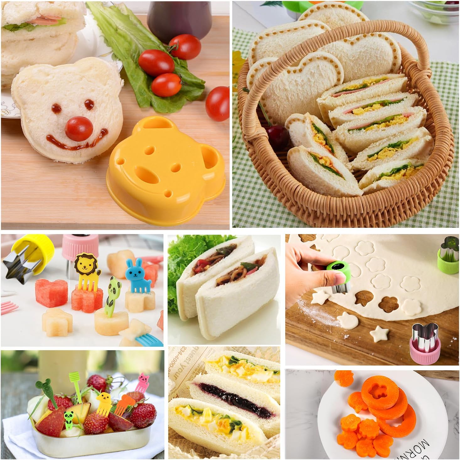 Set 38 Forme de Taiat pentru Sandvisuri, Fructe, Legume si Biscuiti ...