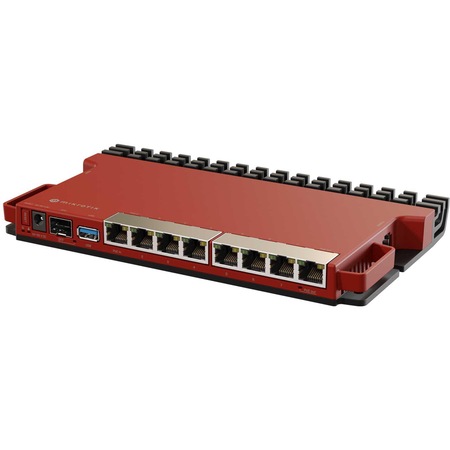 Router Wireless MIKROTIK L009UIGS-RM, procesor ARM dual-core 800 MHz, 8 ...