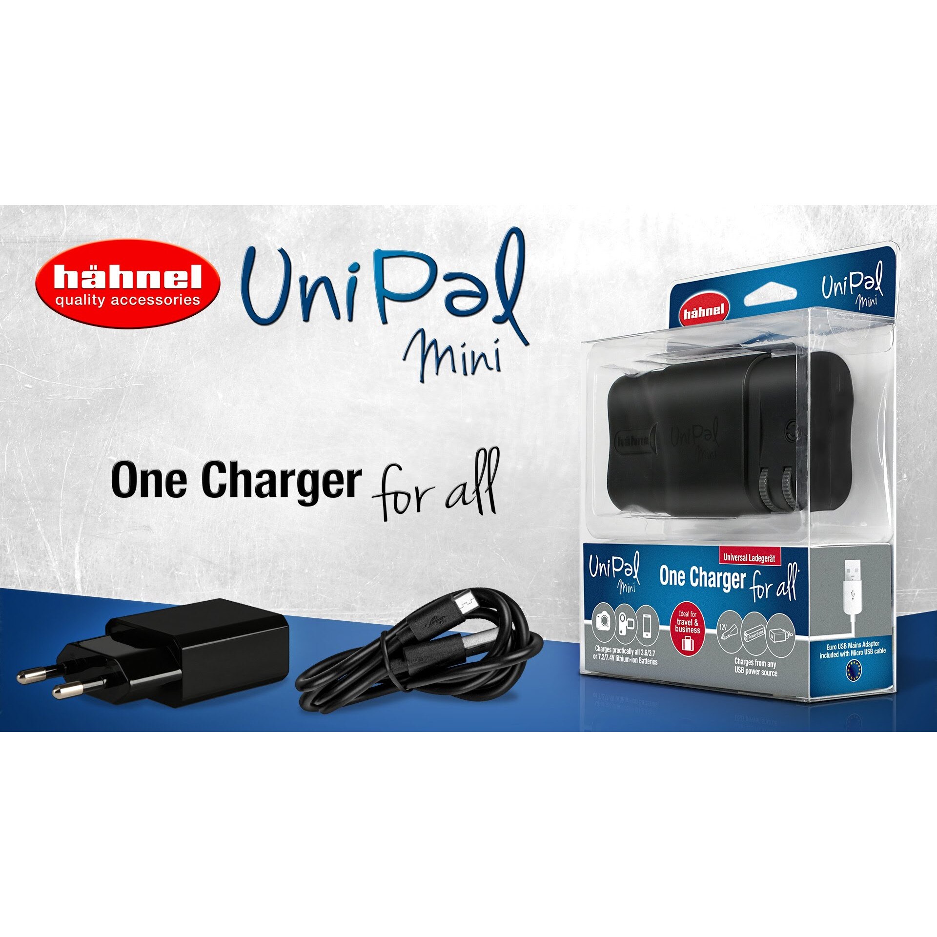 Incarcator universal Hahnel pentru Li-Ion & AA/AAA & USB - UNIPAL MINI ...
