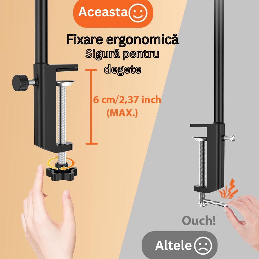 Lampa LED Arteli® 70 cm cu Dimer Continu, 400 lm, 2700K, Control Tactil ...