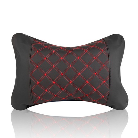 Perna Tetiera Auto cu Cusatura Rosie, Super Confortabil, Piele ...
