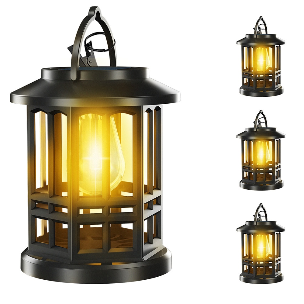 Set 2 Lampi solare Zree, Lumini solare pentru agatat in exterior ...