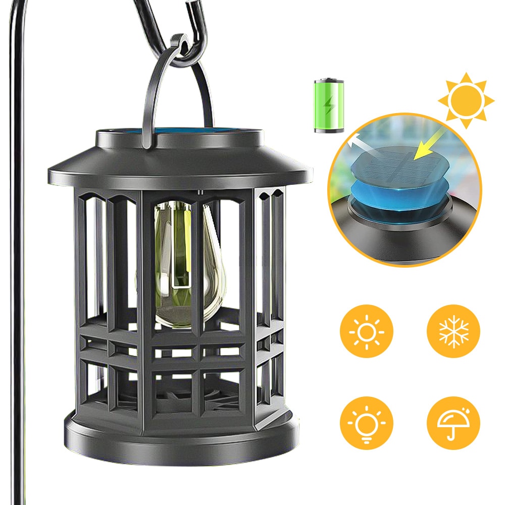 Set 2 Lampi solare Zree, Lumini solare pentru agatat in exterior ...