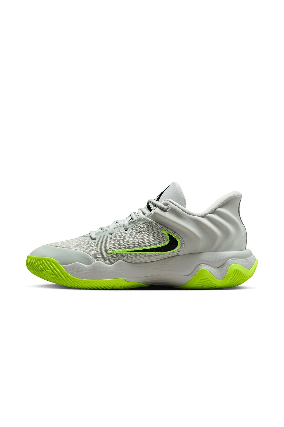 Nike, Pantofi Giannis Immortality 4 cu logo contrastant, pentru baschet ...