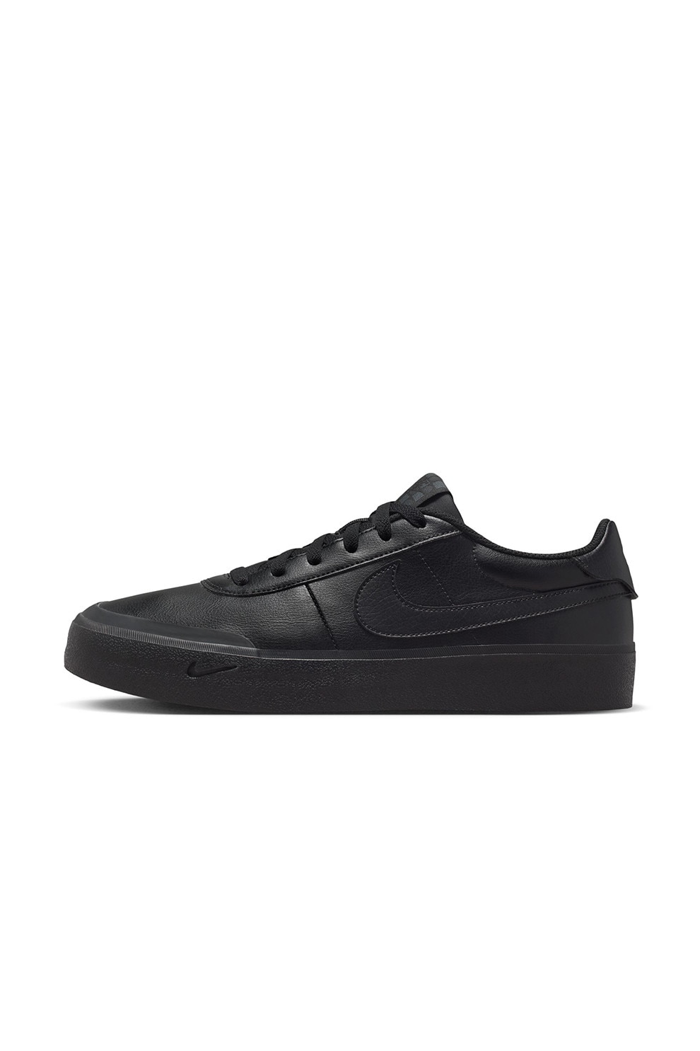 Nike, Pantofi sport low-cut din piele ecologica Court, Negru, 10 - eMAG.ro