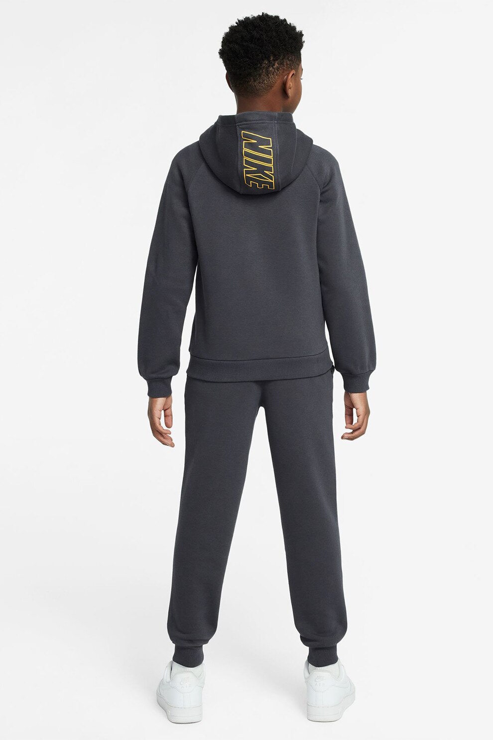 Nike, Trening din material fleece Club, Galben, Gri carbune, 137-147 CM ...