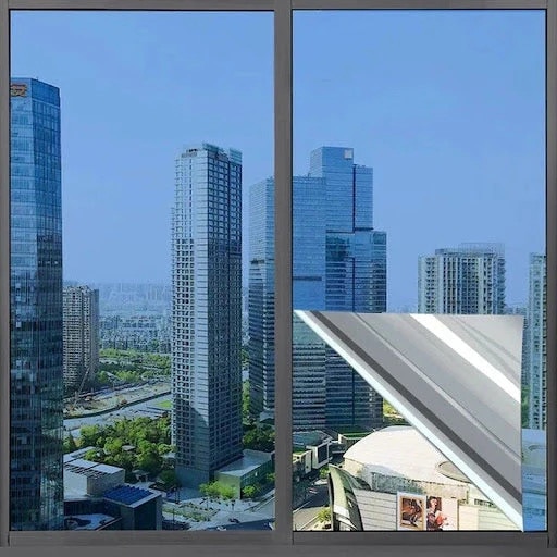 Folie de Protectie Solara Reflexiva Vivendo®, Dimensiune 60x300 cm ...