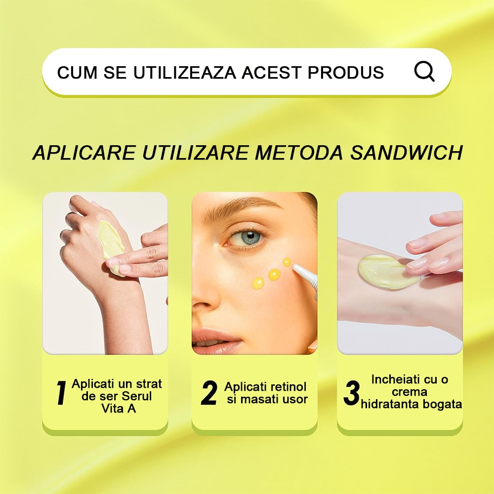 Serul Vita A Retinol Shot Tightening, cu Vitamina A, Retinol, Peptide ...