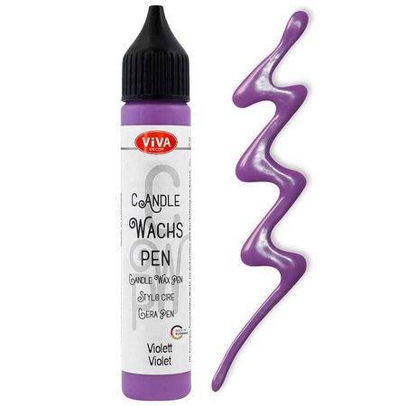 Ceara colorata pentru decorare lumanari, VIVA DECOR, 28 ml Violet - eMAG.ro