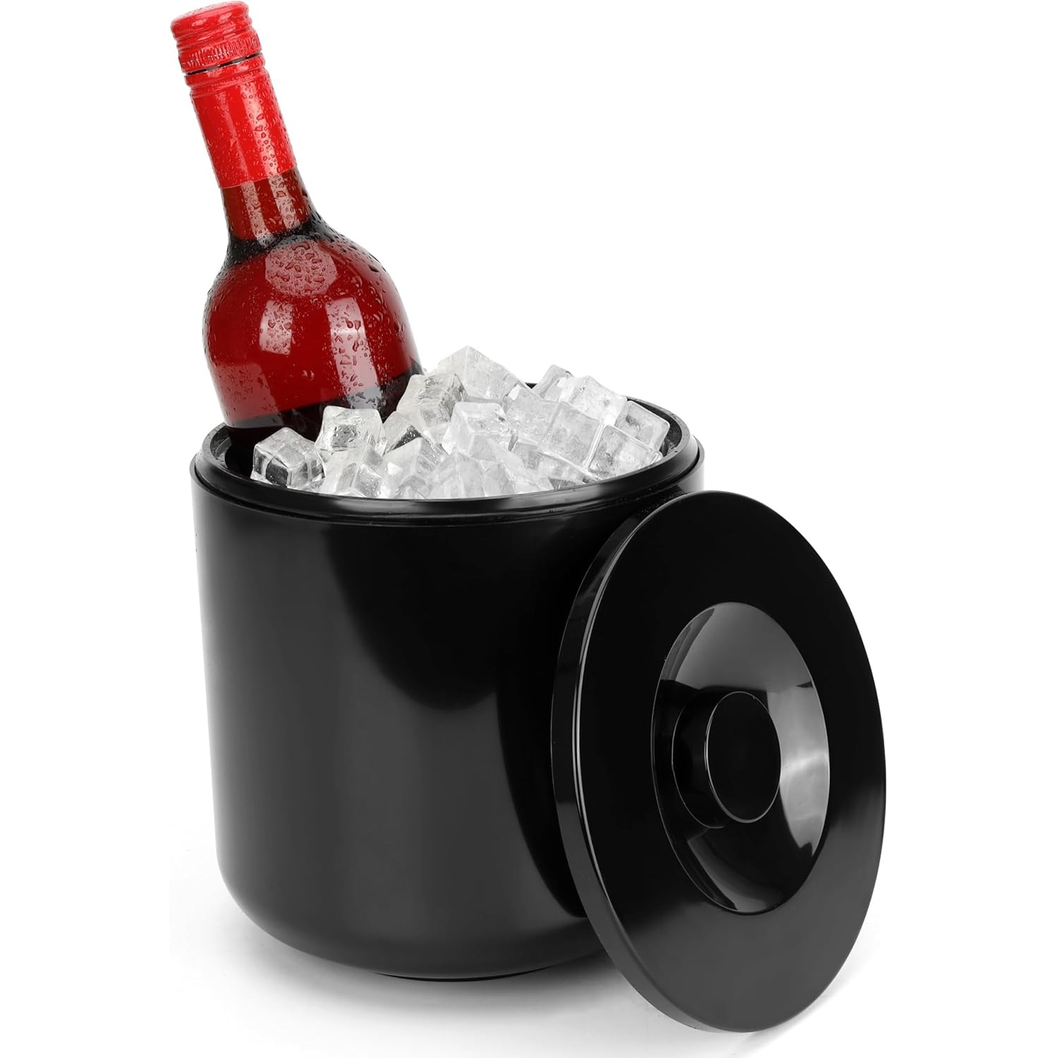 Frapiera pentru Gheata, Kurtzy, 4 l, din Plastic fara BPA, Capac, Sita ...