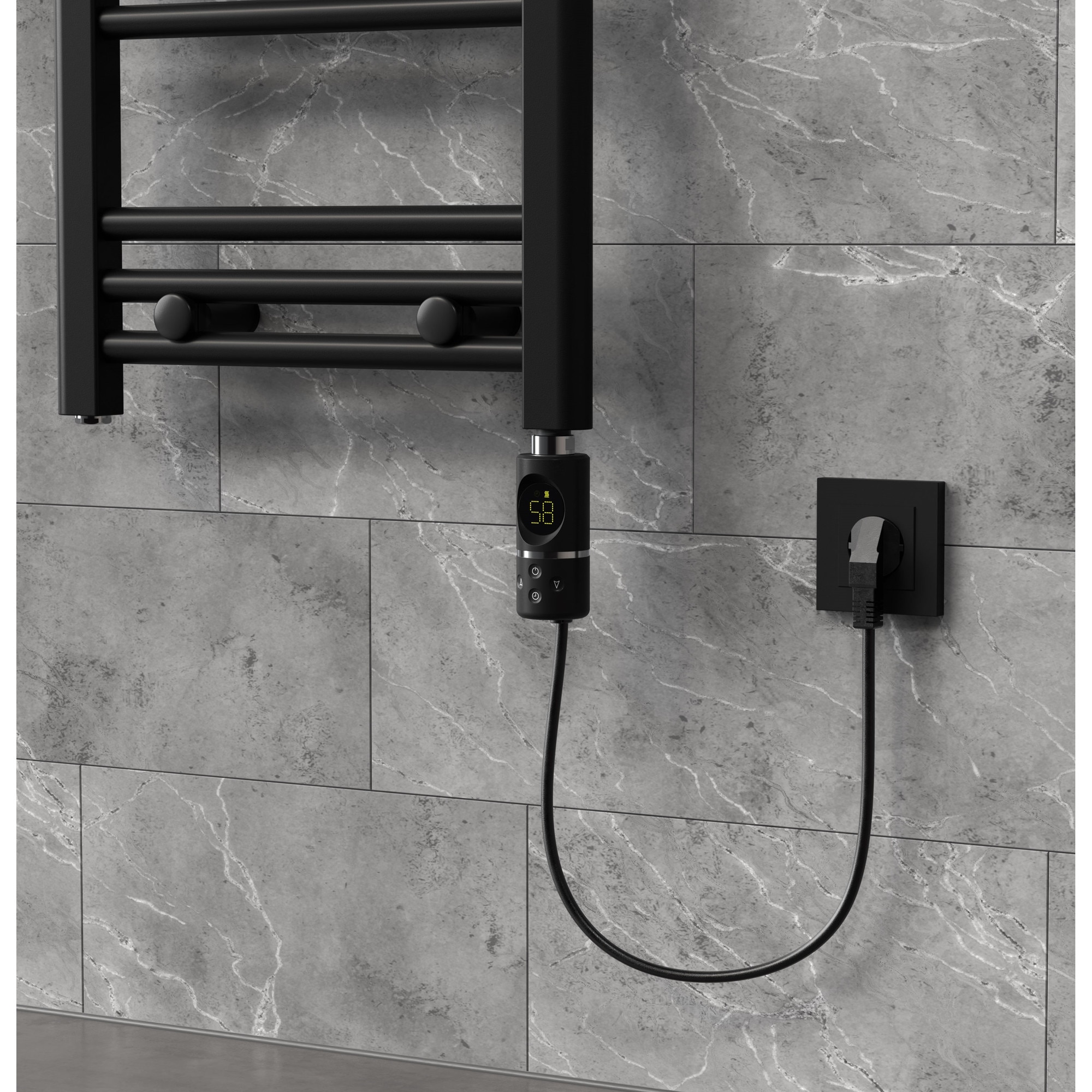 Rezistenta electrica pentru calorifer Luxebath 600W, din otel ...