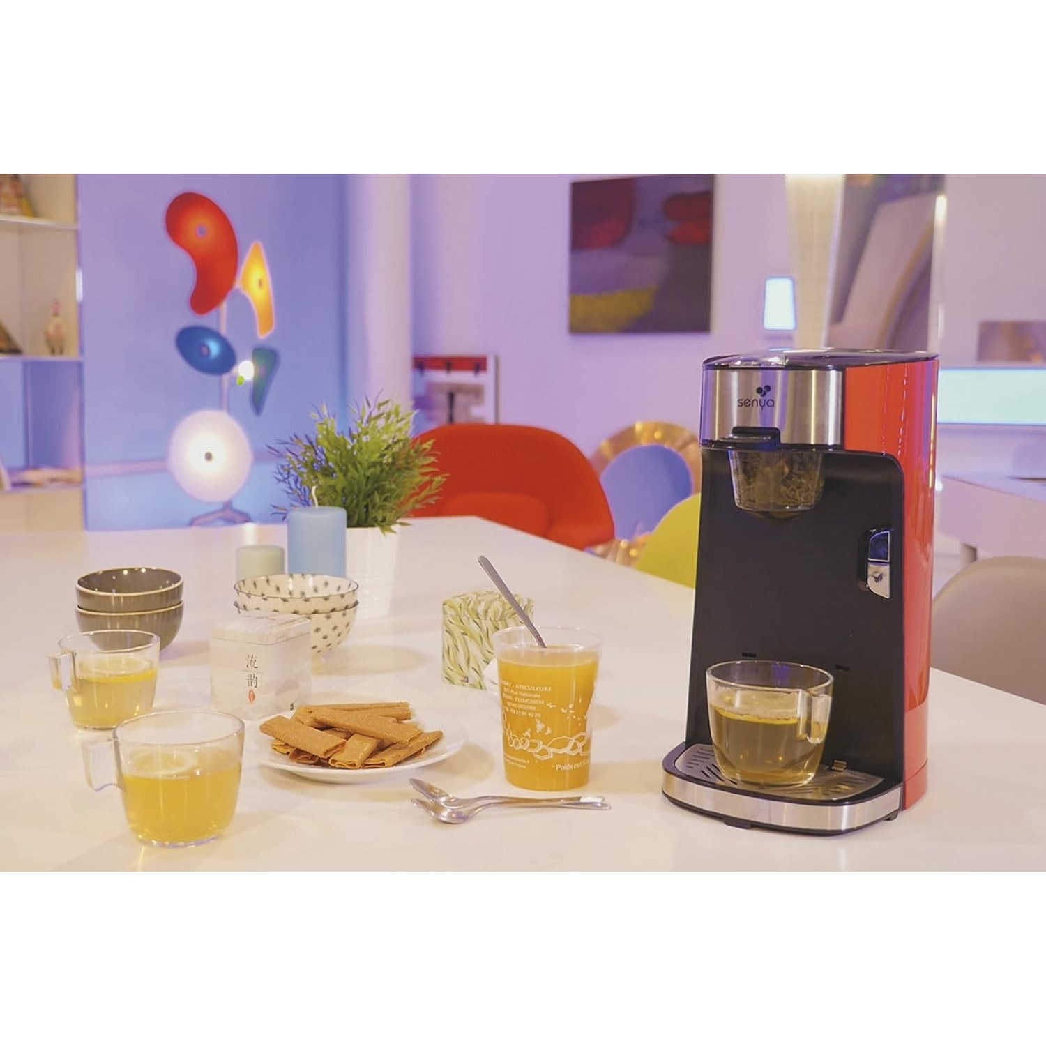 Ceainic electric Senya Tea Time Machine, compatibil cu ceai vrac sau la ...
