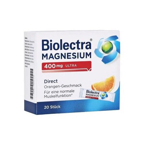 Biolectra Magnesium Direct Ultra, 400 mg, 20 plicuri, Hermes ...