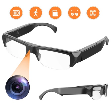 Ochelari inteligenti cu camera video ascunsa 1080P, Spionescu, design ...