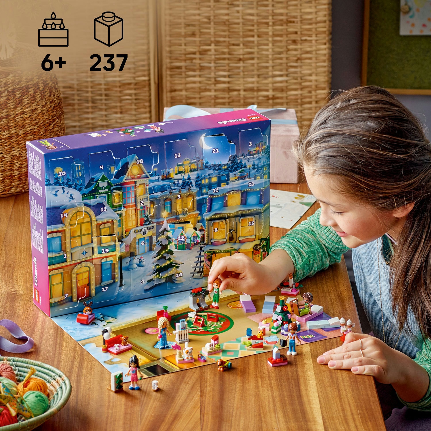 LEGO® Friends - Calendar de advent 42668, 237 piese - eMAG.ro
