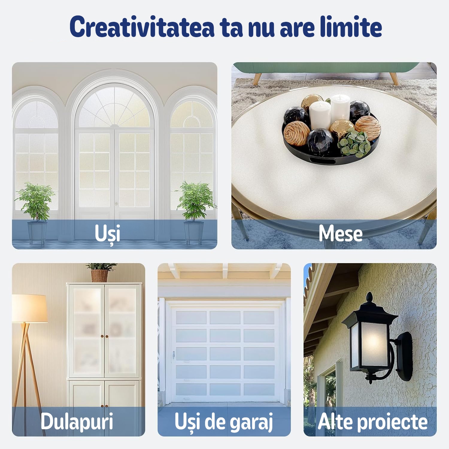 Folie Decorativa Geam si Ferestre MONDESA®, 60x300 cm, Protectie Solara ...