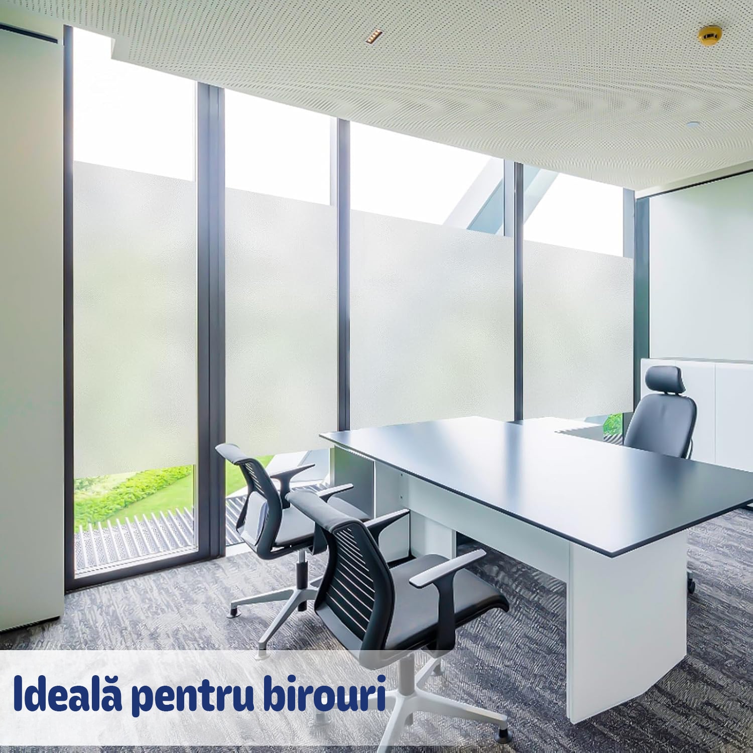 Folie Decorativa Geam si Ferestre MONDESA®, 60x300 cm, Protectie Solara ...