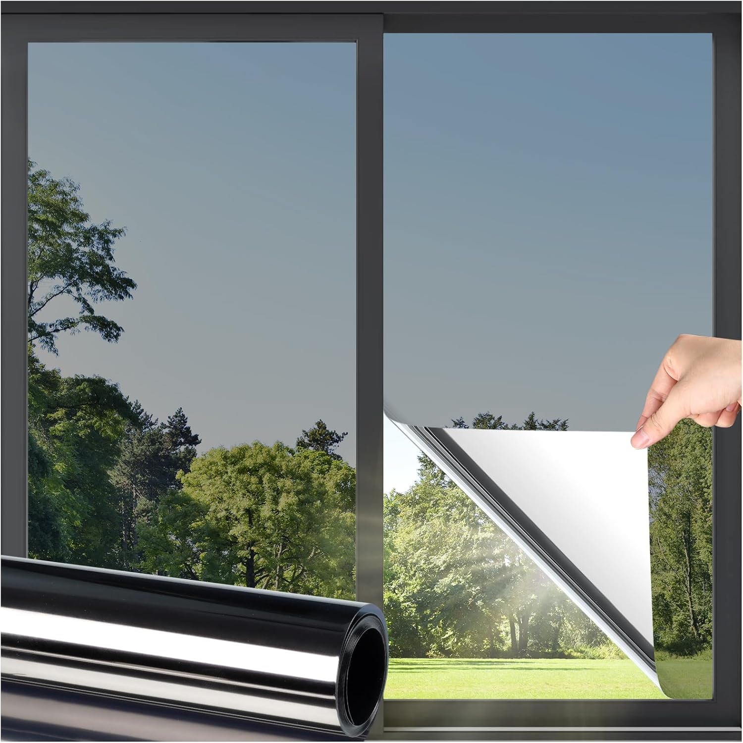 Folie de Protectie Geam si Fereastra MONDESA®, 60x300 cm, Intimitate ...