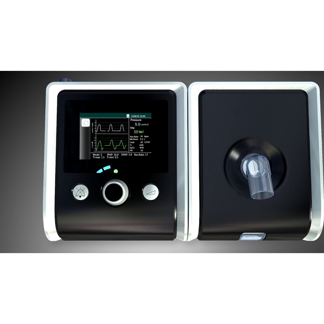 Aparat CPAP pentru Apnee in Somn, Auto CPAP cu Umidificator, Reglare ...