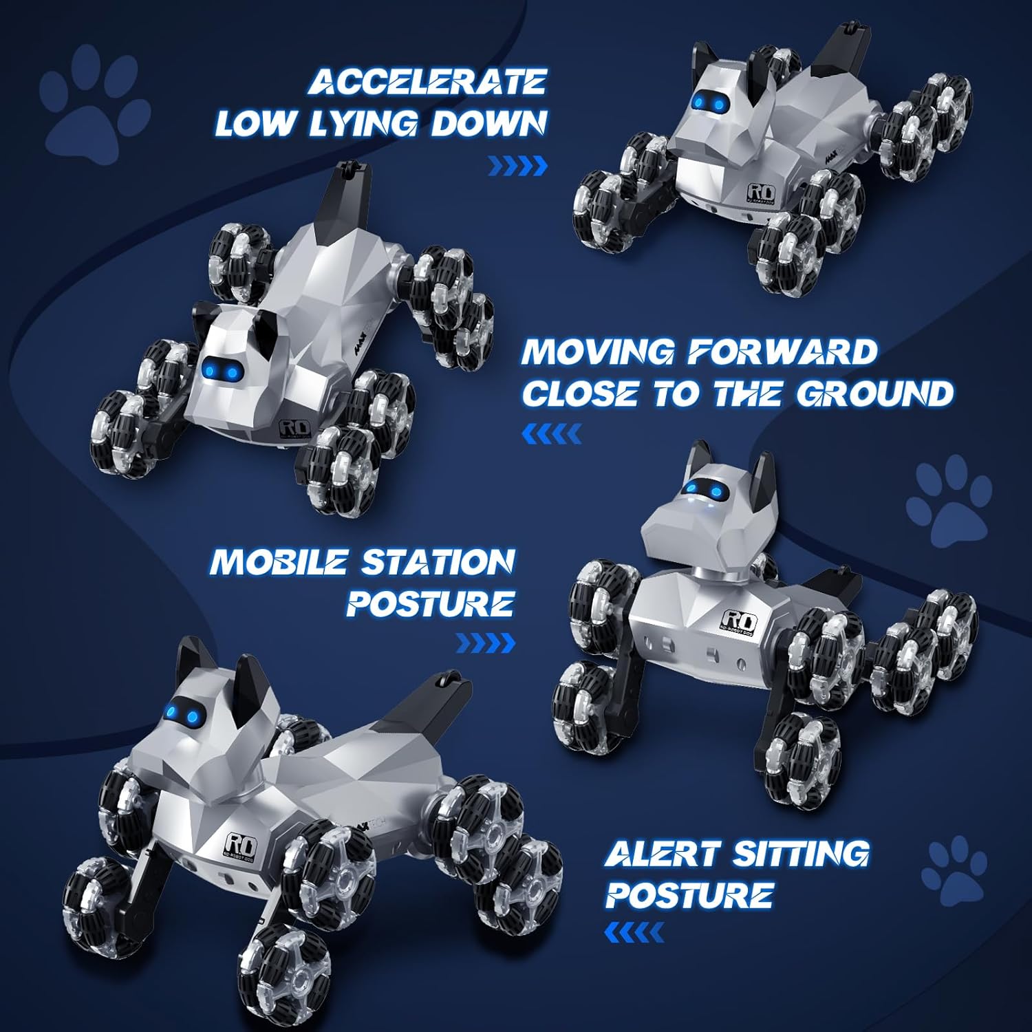 Robot de jucarie cu telecomanda, Socodox, rotire 360°, masina acrobata ...