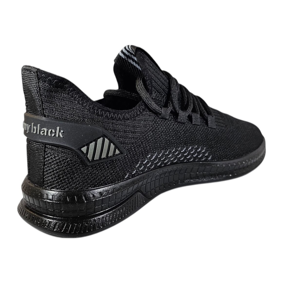 Tenisi Barbati Tonny Black, Lightweight, Mesh Negru, Talpa din Cauciuc ...