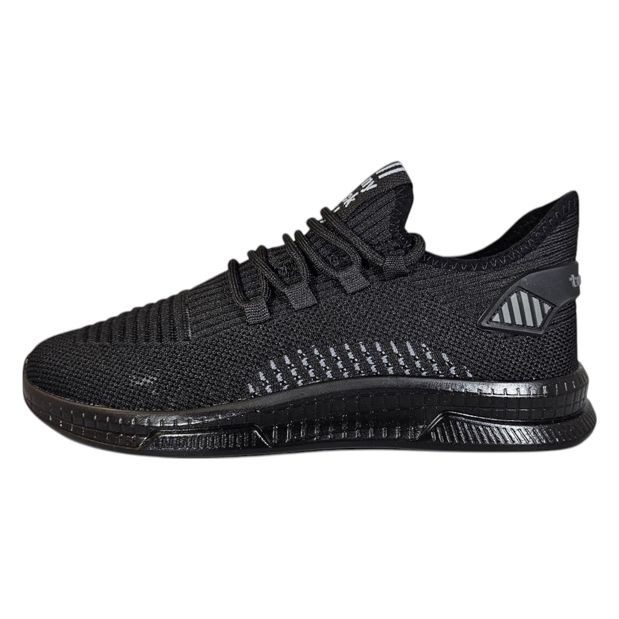 Tenisi Barbati Tonny Black, Lightweight, Mesh Negru, Talpa din Cauciuc ...