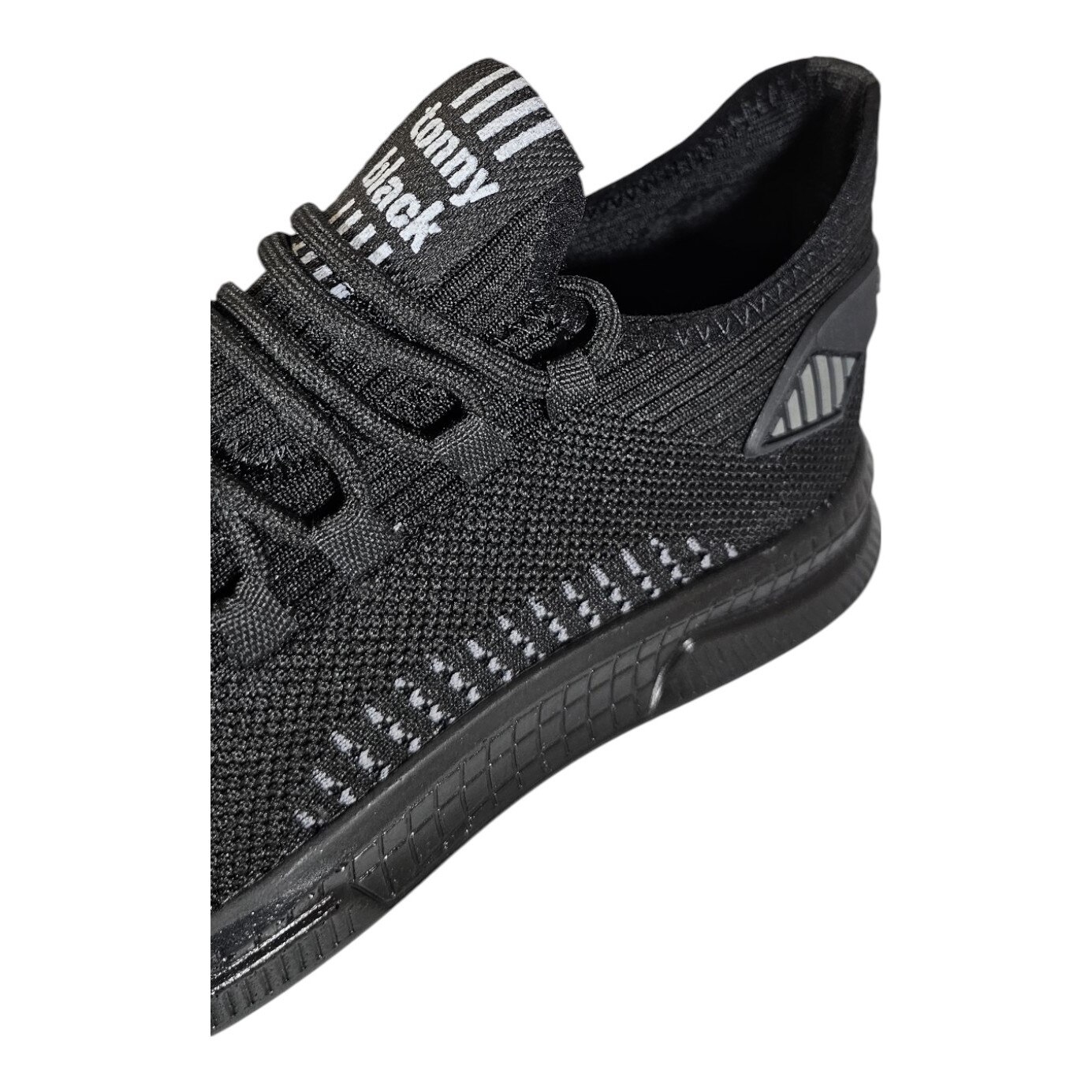 Tenisi Barbati Tonny Black, Lightweight, Mesh Negru, Talpa din Cauciuc ...